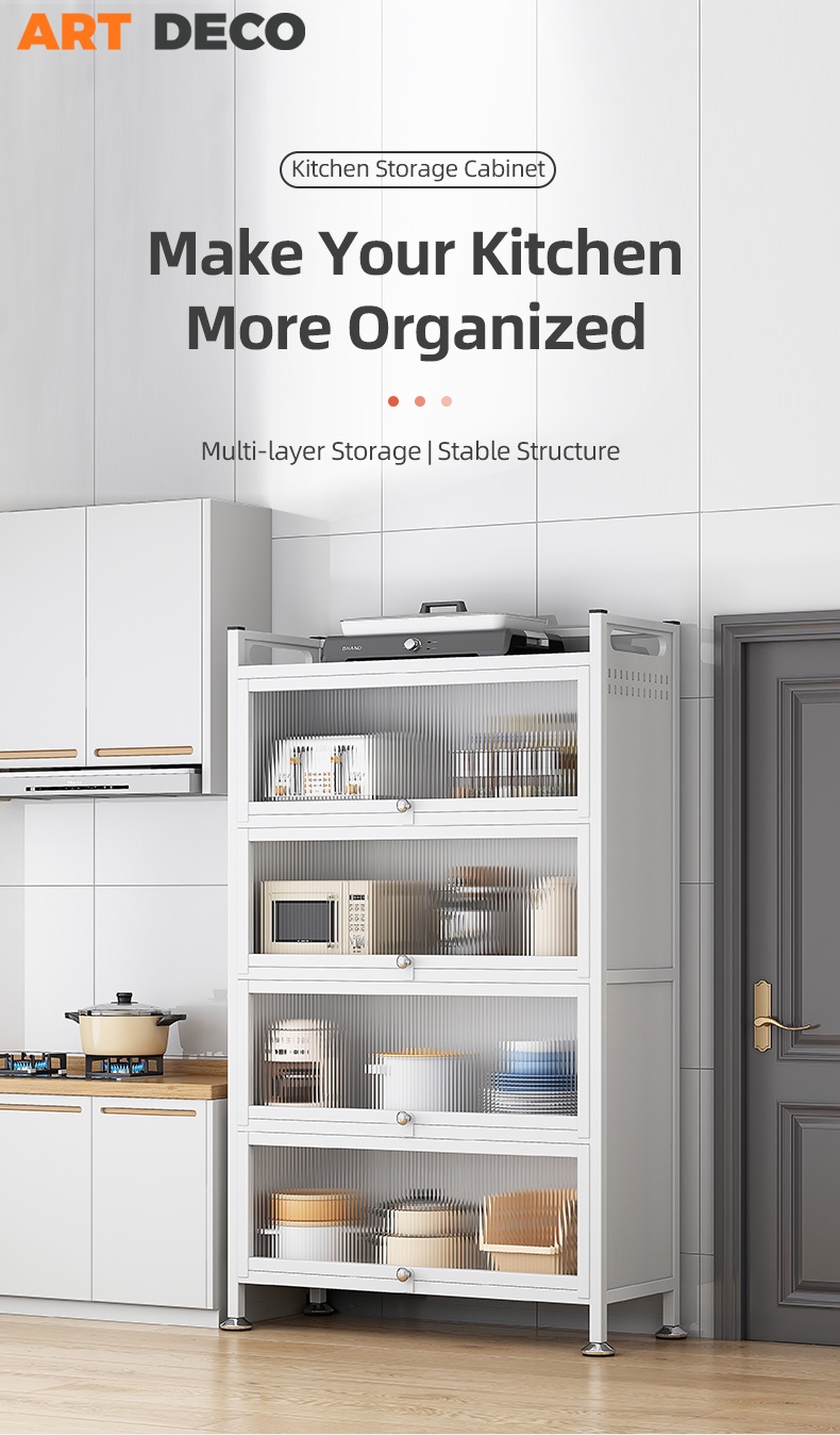 Kitchen Cabinet Microwave Oven Rack Rak Kabinet Dapur Kitchen Storage ...