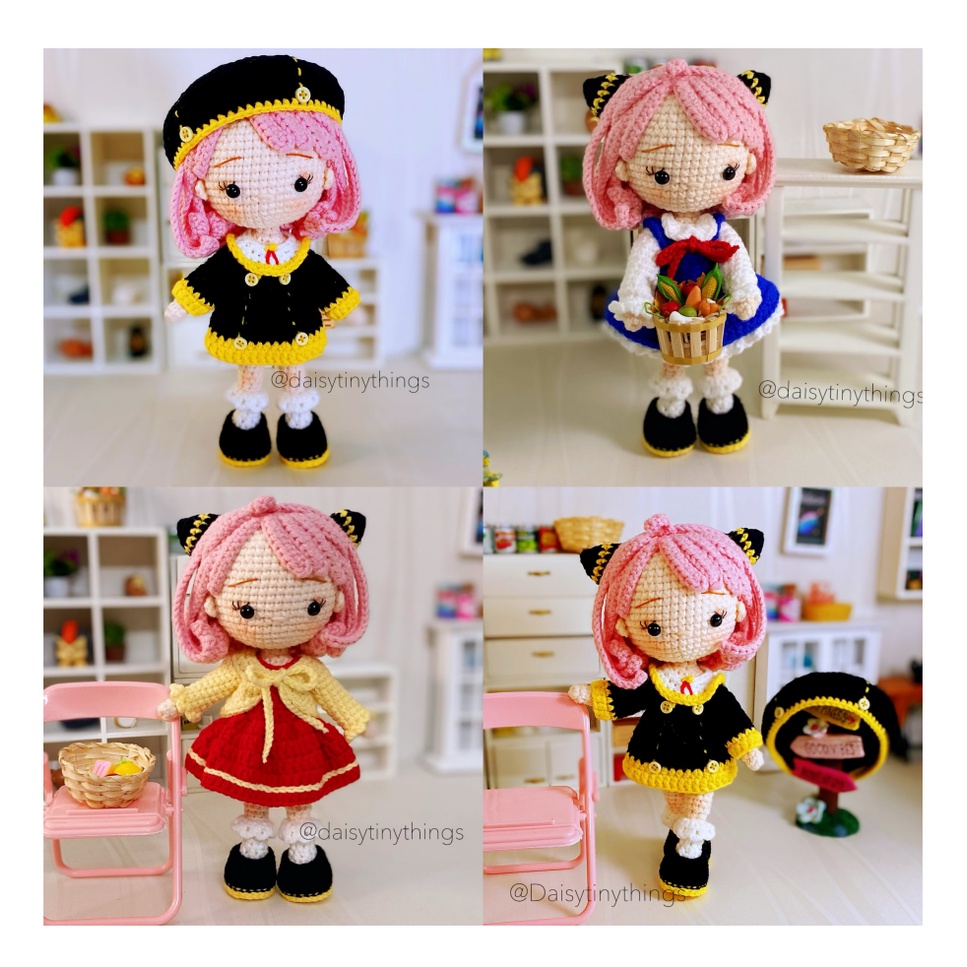 [PDF PATTERN ONLY] Anya Doll 4 Costume Set Amigurumi Pattern Stuff Toys ...