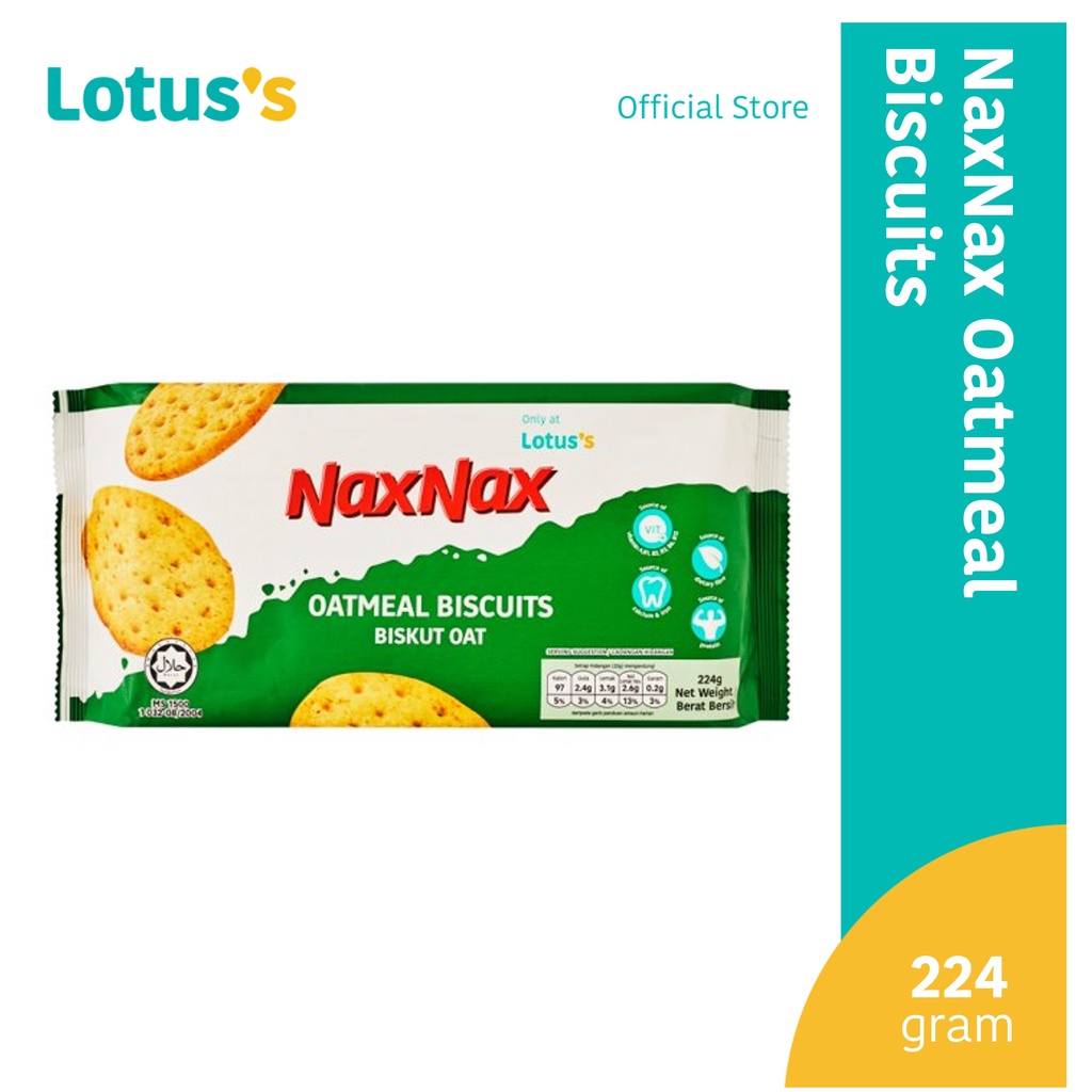 NaxNax Oatmeal Biscuits 224g | Shopee Malaysia