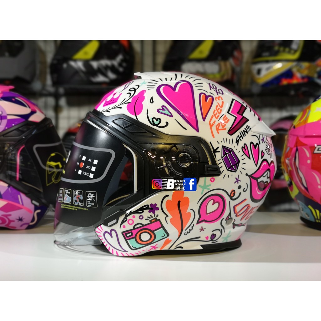 Original GSB G-263 Princess Open Face Helmet - #Pinkcolor #Pinkhelmet #Pinkcolorhelmet | Shopee ...