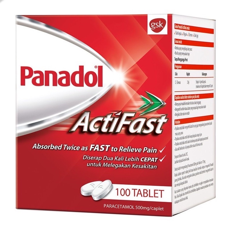 Ready Stock Panadol Actifast 100Tablet ( 1Box ) | Shopee Malaysia