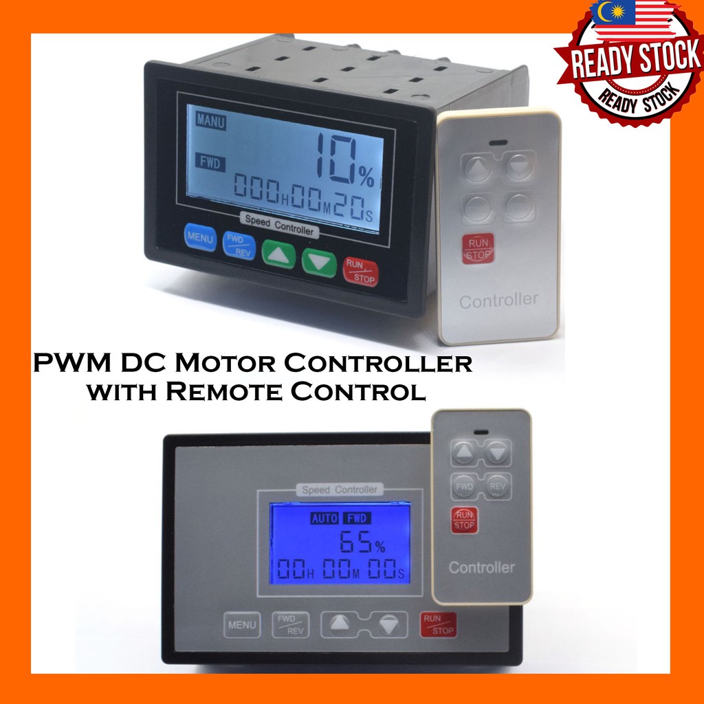 Remote Control PWM Motor Smart Wireless DC Speed Controller Digital ...