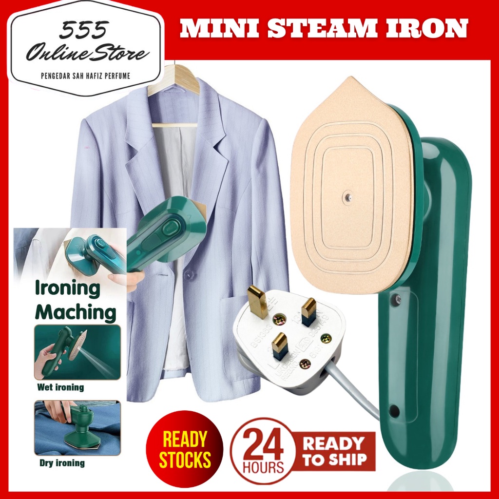 Plug 3 PIN Electric Iron Steamer Handheld Mini Steam Iron Professional ...