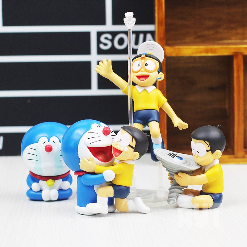 Doraemon Model set Of 4 (Without Box) | Shopee Malaysia