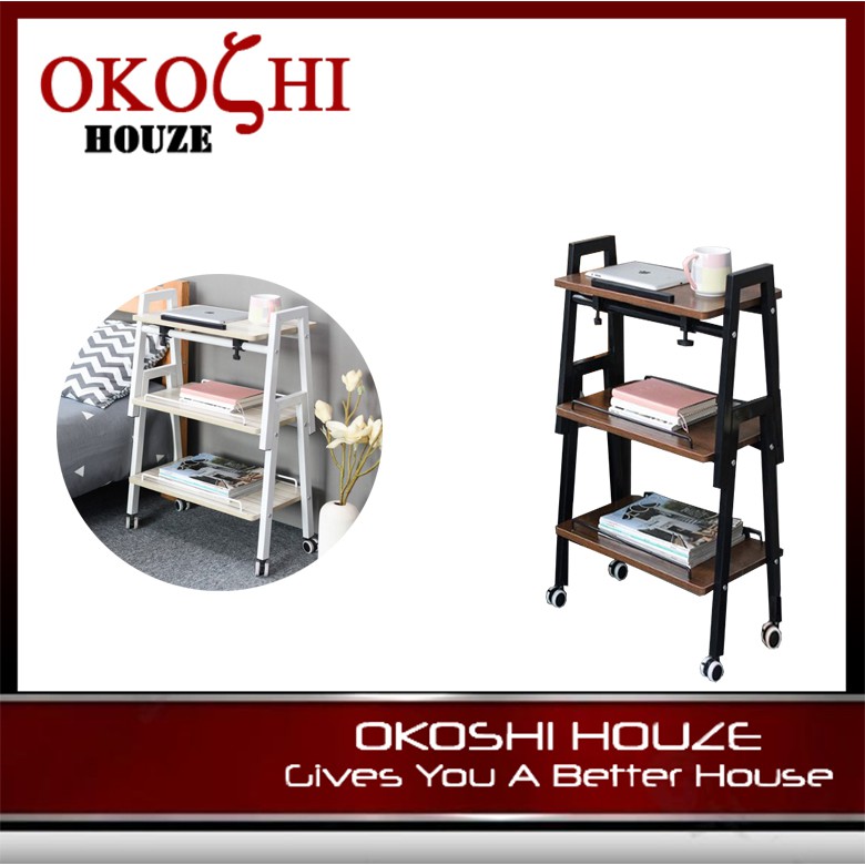 Simple Creative Mobile Coffee Side Cabinet File Leisure Retractable ...