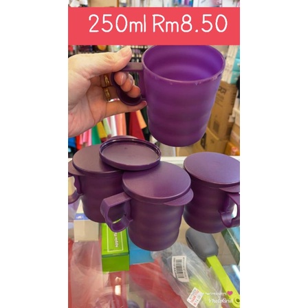 CAWAN CUP TUPPERWARE ROYAL PURPLE 250ML | Shopee Malaysia