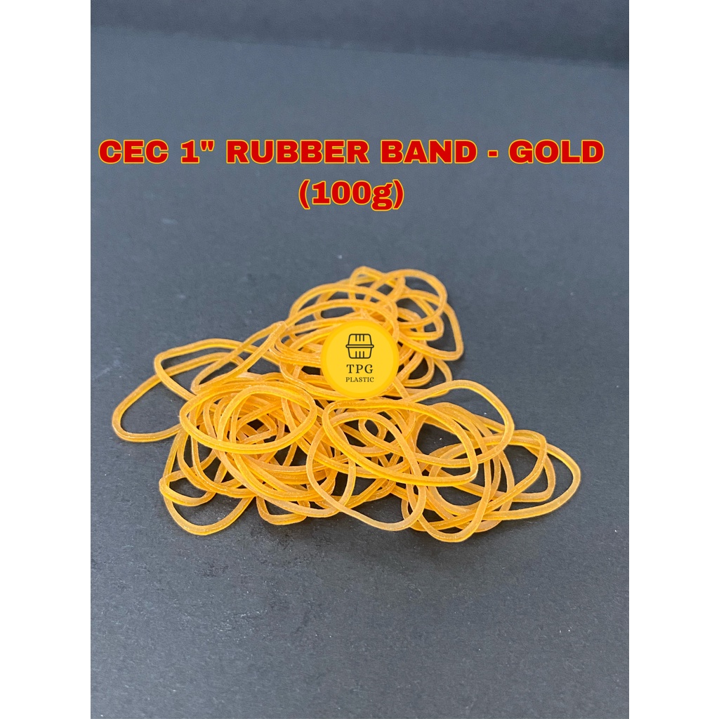 CEC 1”/ CEC 16” - Rubber Band (Gold & Mix Colour) 100g - Getah Gelang ...