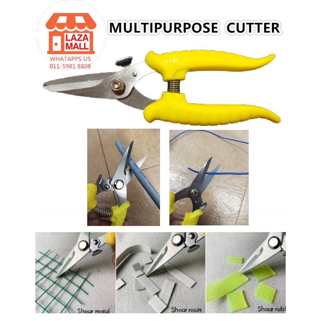 CUTTER wayarman CABLE WIRE MULTI PRUNING PLIERS TOOL CLOTH SCISSORS ...