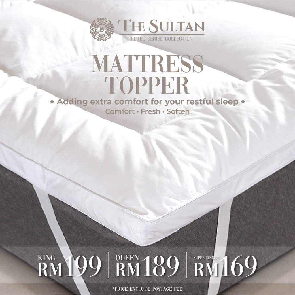 Sultera Mattress Topper Protector Aroma Super Single Queen King Pelapik ...