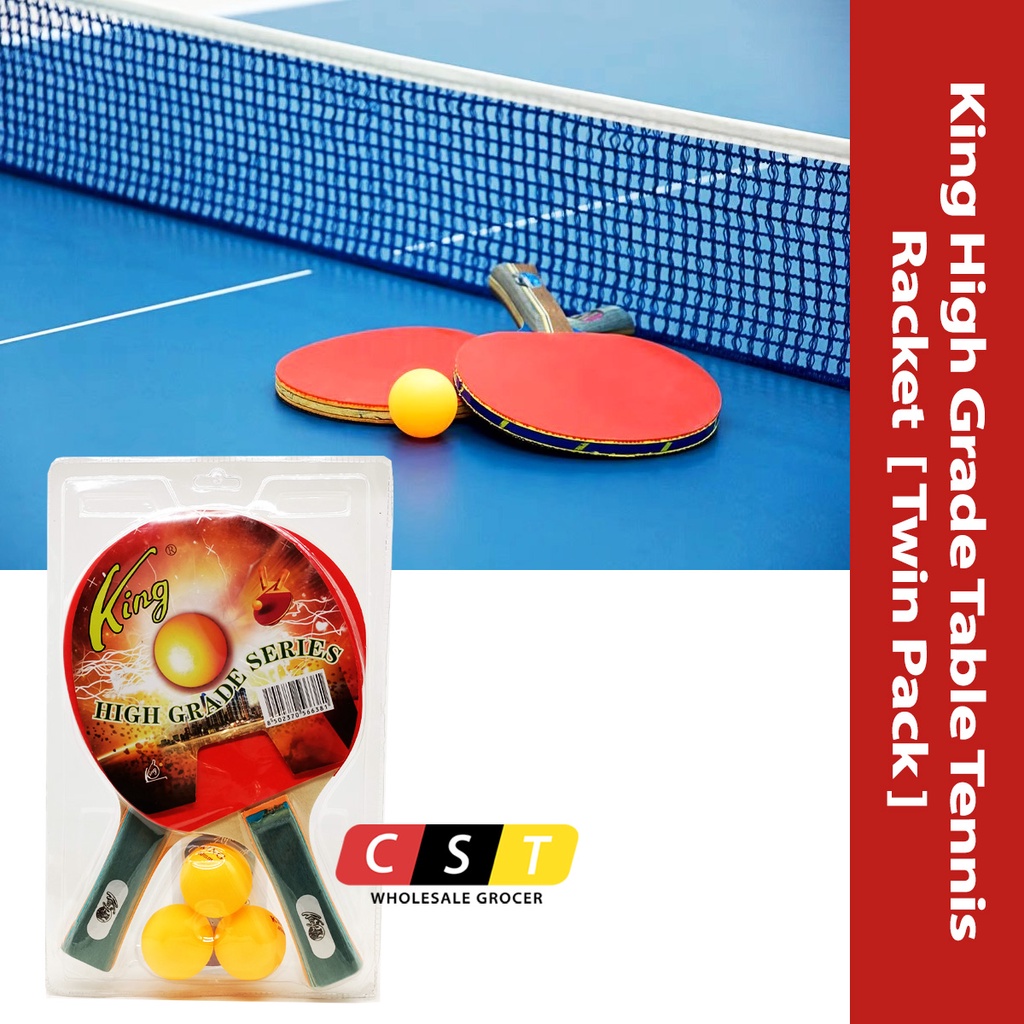 King High Grade Table Tennis Racket [Twin Pack] | Shopee Malaysia