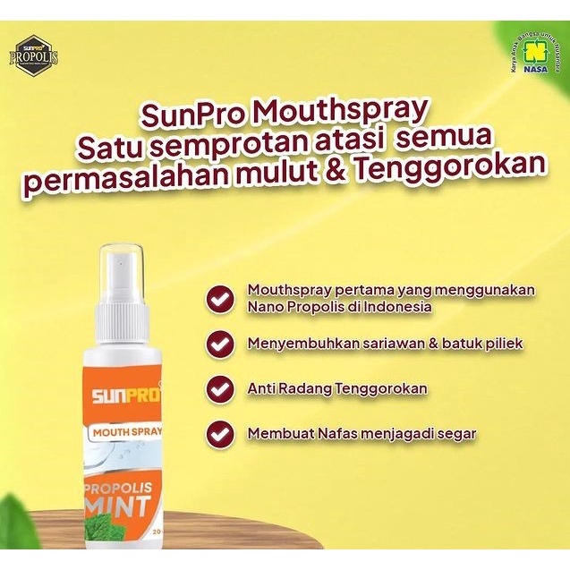 [Import] Propolis Mint Mouth Spray And Mouth Wash Original Nasa ...