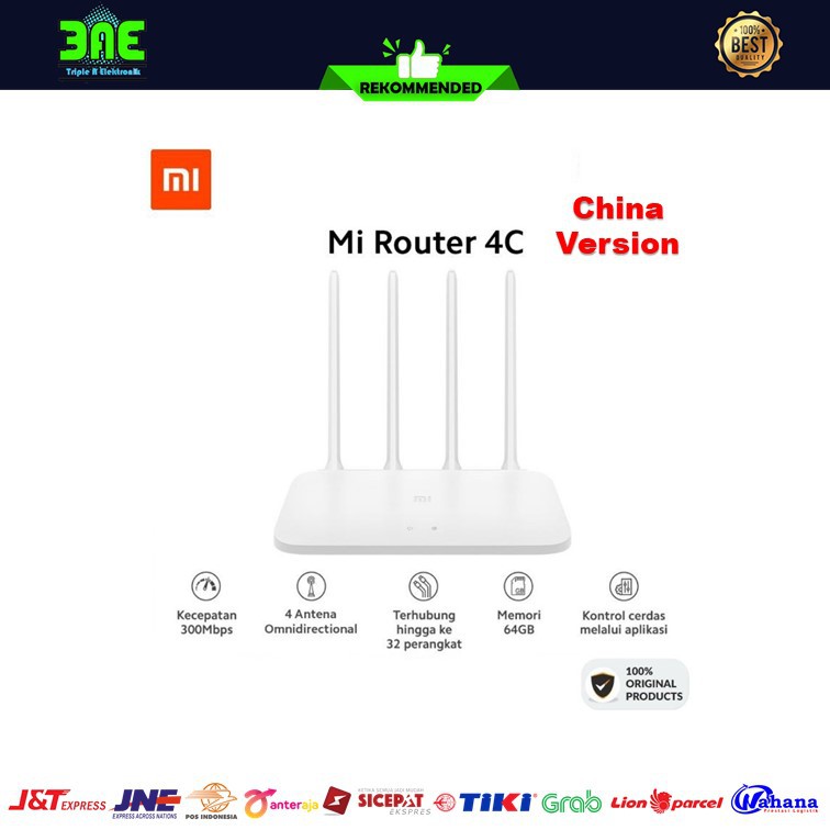 Xiaomi Router 4C 2.4Gh 300Mbps Wifi Extender Repeater Amplifier Signal ...