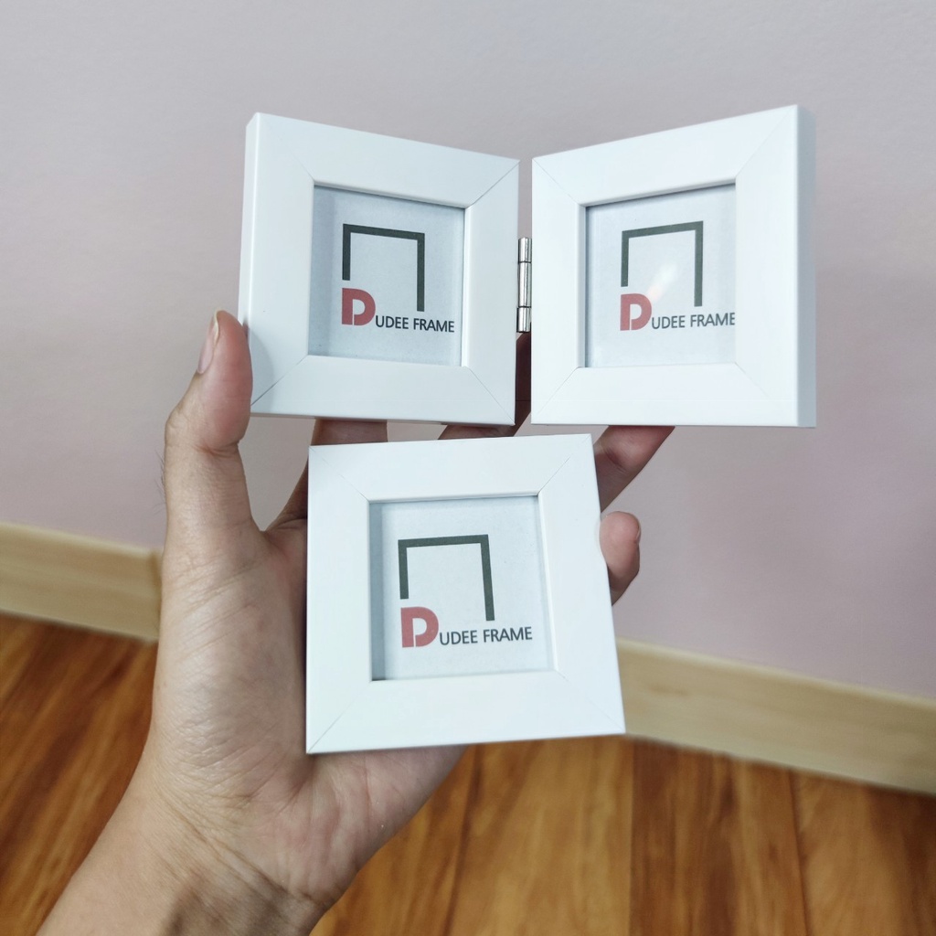 Photo Frame Double 2x2 Inch Single 2x2 Mini Picture White Face Simple ...