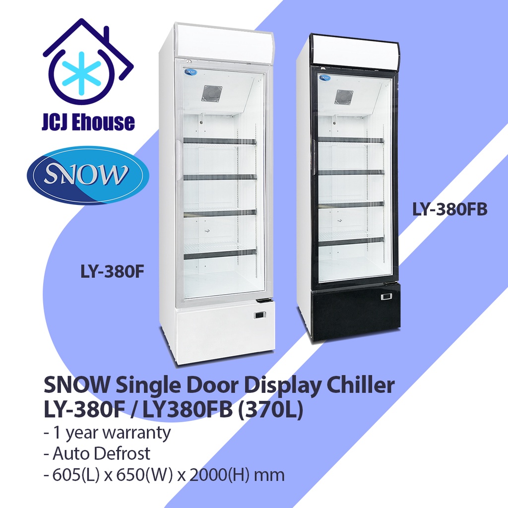 SNOW CHILLER / SNOW SINGLE DOOR DISPLAY CHILLER LY-380F/LY-380FB - 370L ...