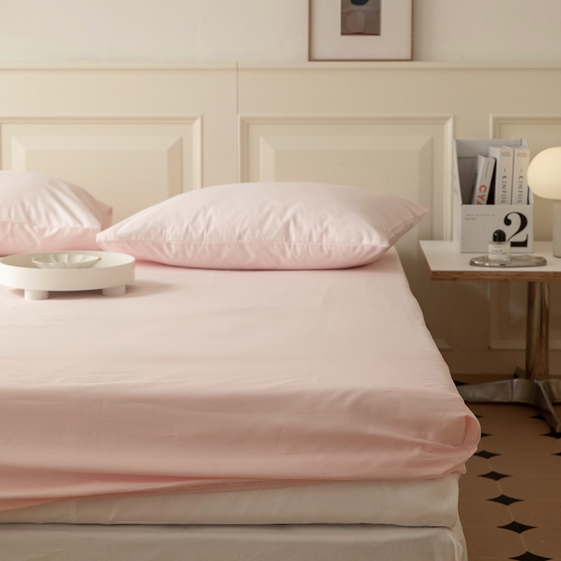 DANSUNREVE Cadar katil warna tulen white/pink bedsheets Cadar murah ...
