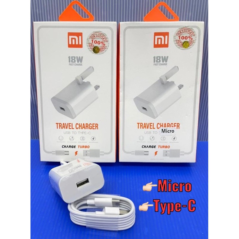 18w 27w Charger Xiaomi Redmi Fast Charger With Micro/Type-C USB Cable ...