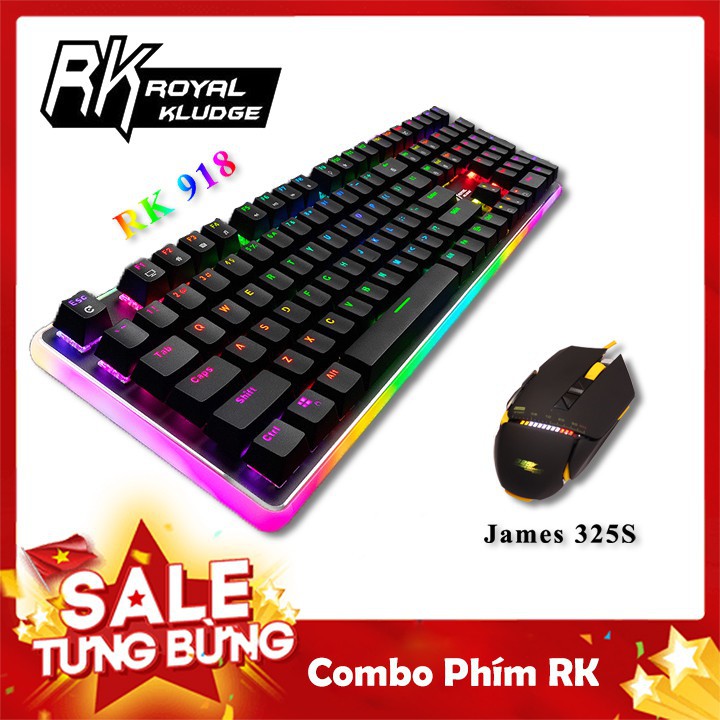 Royal Kludge RK 918 Mechanical Keyboard Combo - James Donkey 325S Mouse ...