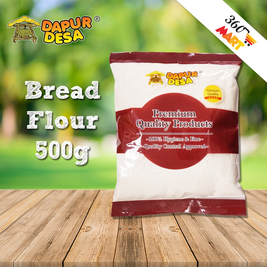 Dapur Desa Premium White Bread Flour 500g (Tepung Roti) | Shopee Malaysia