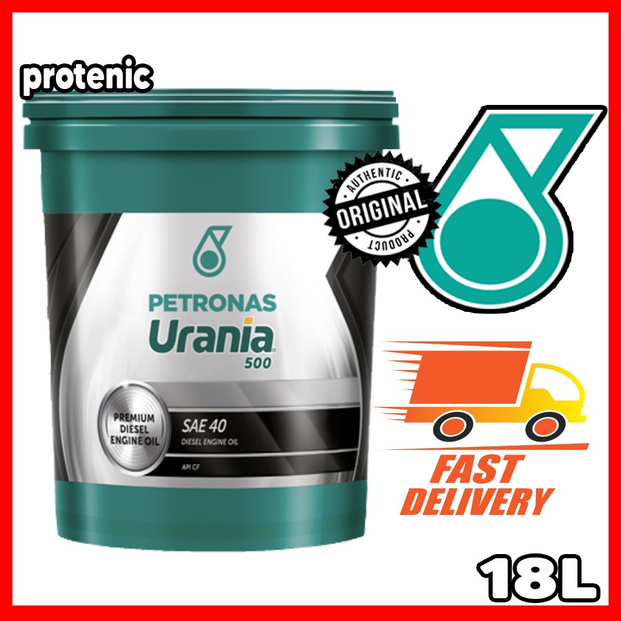 Petronas Urania 500 SAE40 API CF (18L) Heavy Duty Motor Oil Machinery ...