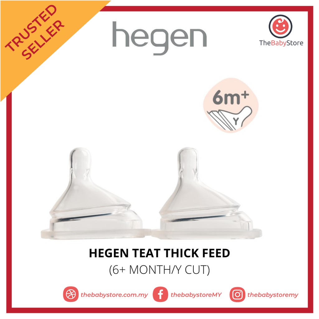 Hegen Teat Thick Feed - 6+ Month / Y Cut (2 Pack) | Shopee Malaysia