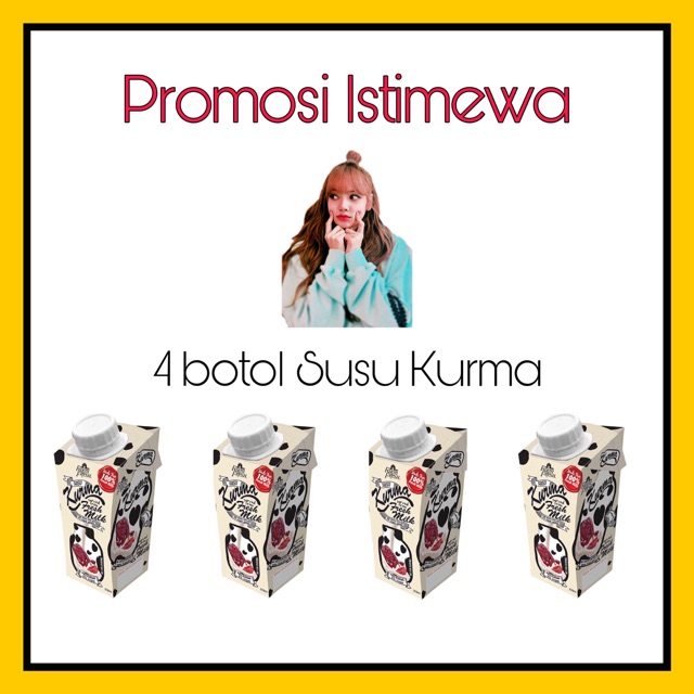 Ready Stock 4 botol Susu Kurma Farm Fresh UHT (200ml x 4) | Shopee Malaysia