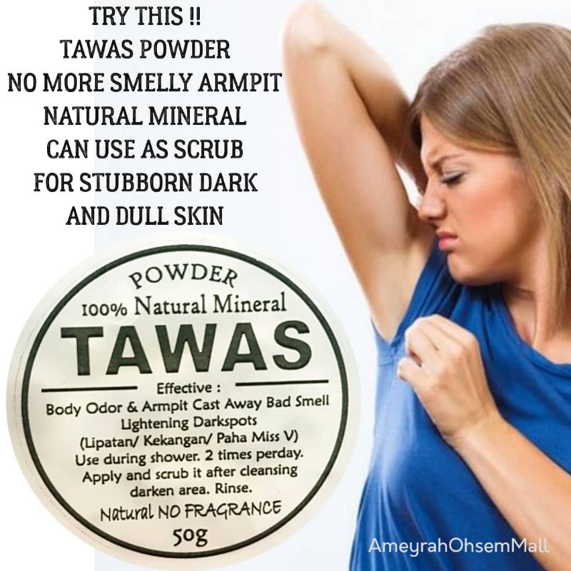 Natural Mineral Tawas Powder/ Sabun Tawas/ For Armpit & Darkspot ...