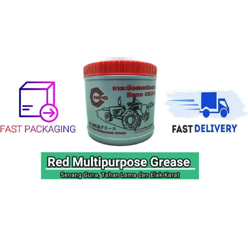 (Car, Bike, Motor, Bicycle and Machine Grease) NPC Red Multipurpose ...