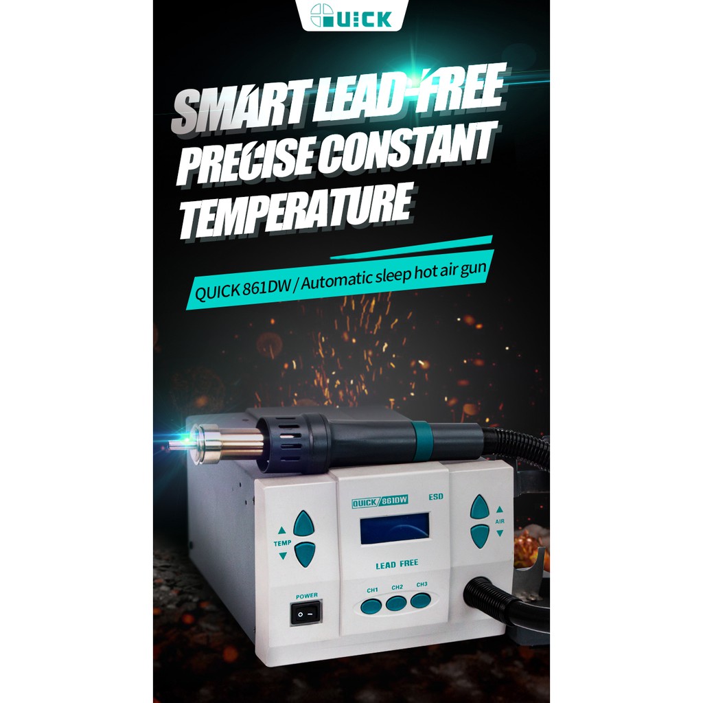QUICK 861DW 智能无铅 Smart lead-free 精准恒温 Precise constant temperature ...