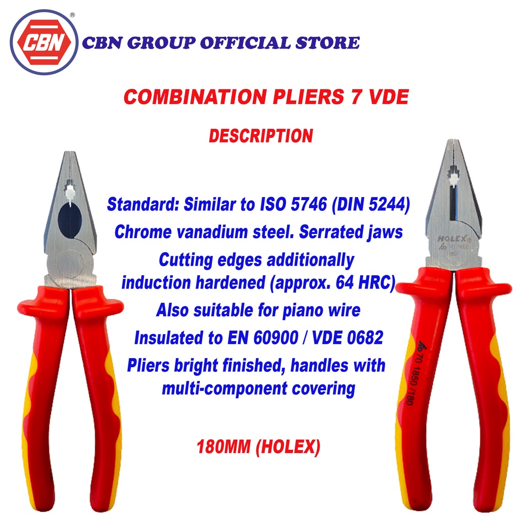 COMBINATION PLIERS 7 VDE | Shopee Malaysia