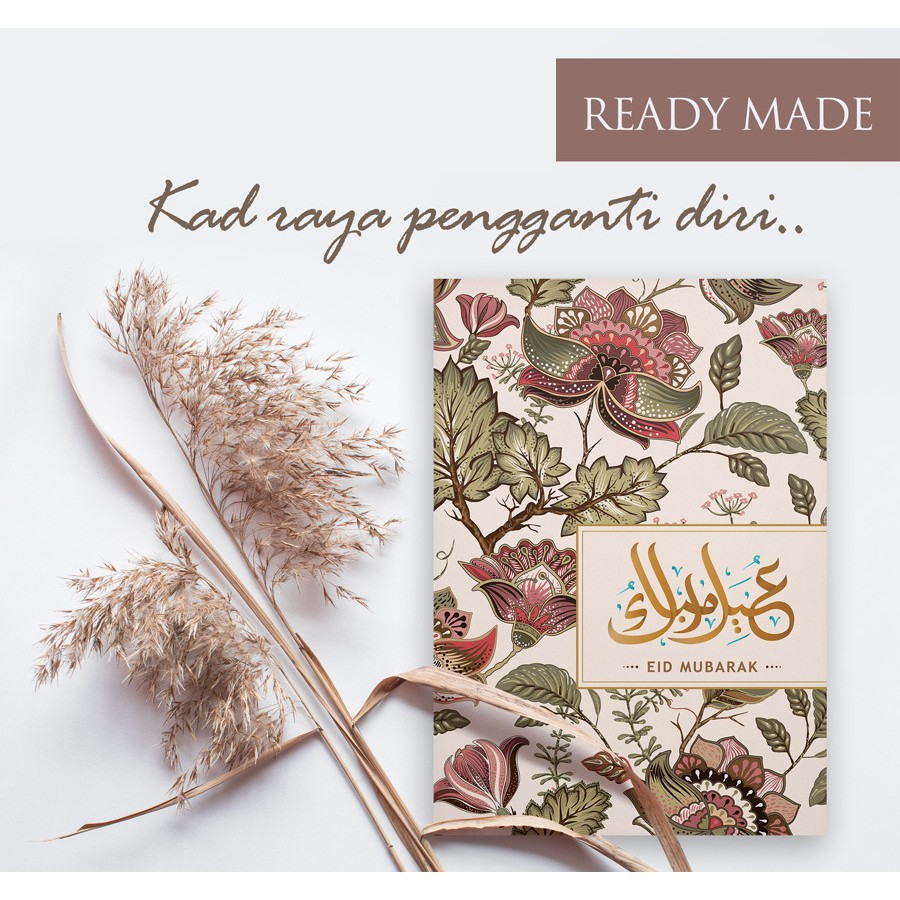 10pcs Kad Raya Ready Made Luxury Selamat Hari Raya Aidilfitri Eid ...