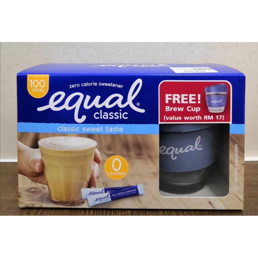 EQUAL CLASSIC STICK SACHET (50'S | 100'S | 100'S FOC CUP) | Shopee Malaysia