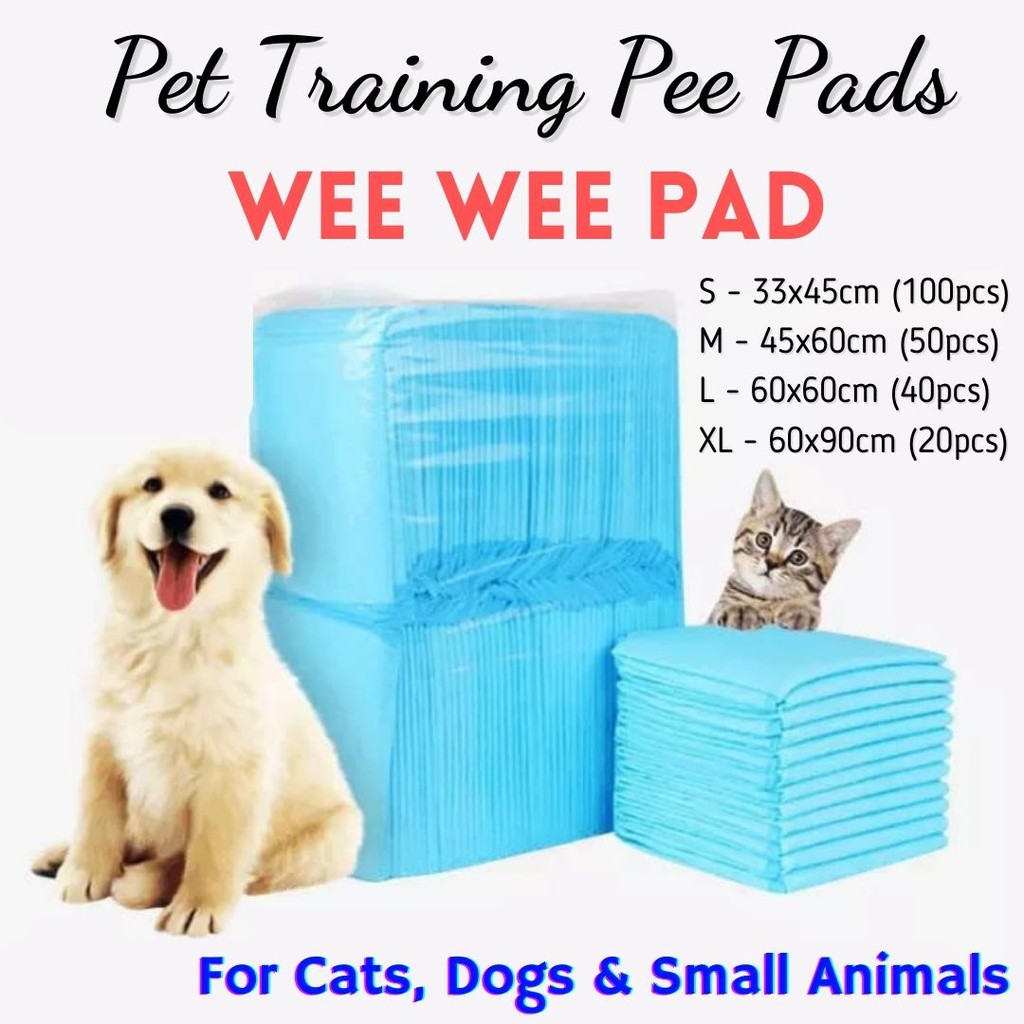 [Ready Stock] Wee Wee Pad Dog Toilet Training Pad Disposable Pee Sheets ...