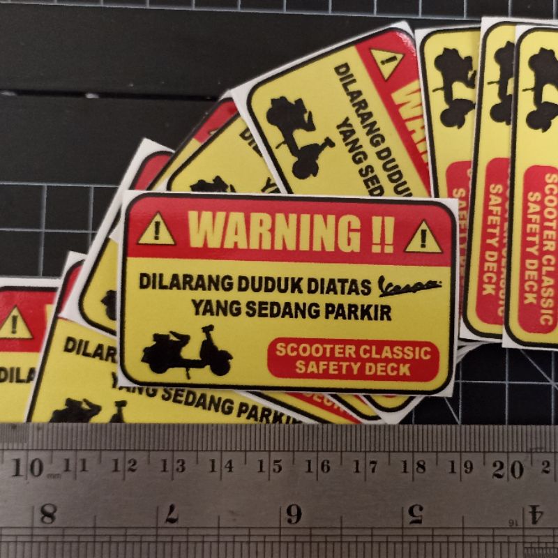 Scooter Safety Deck Warning Sticker | Shopee Malaysia