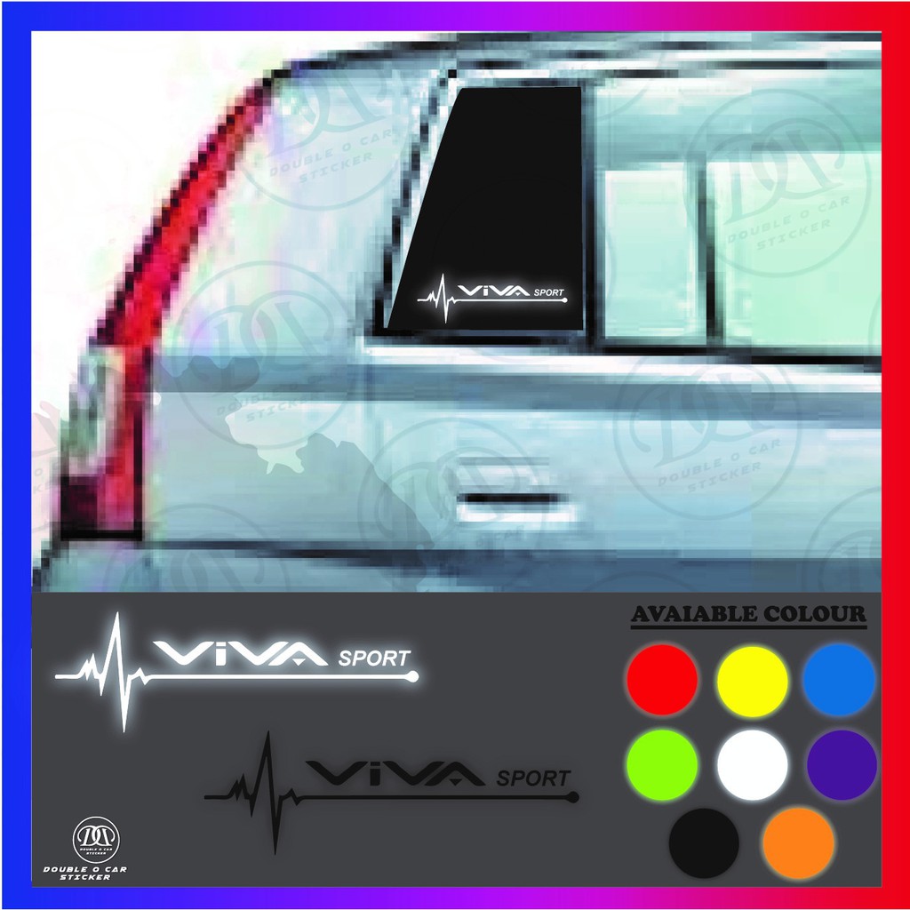 [Ready Stock] 2pcs Perodua Viva side window sticker KI00327 | Shopee ...