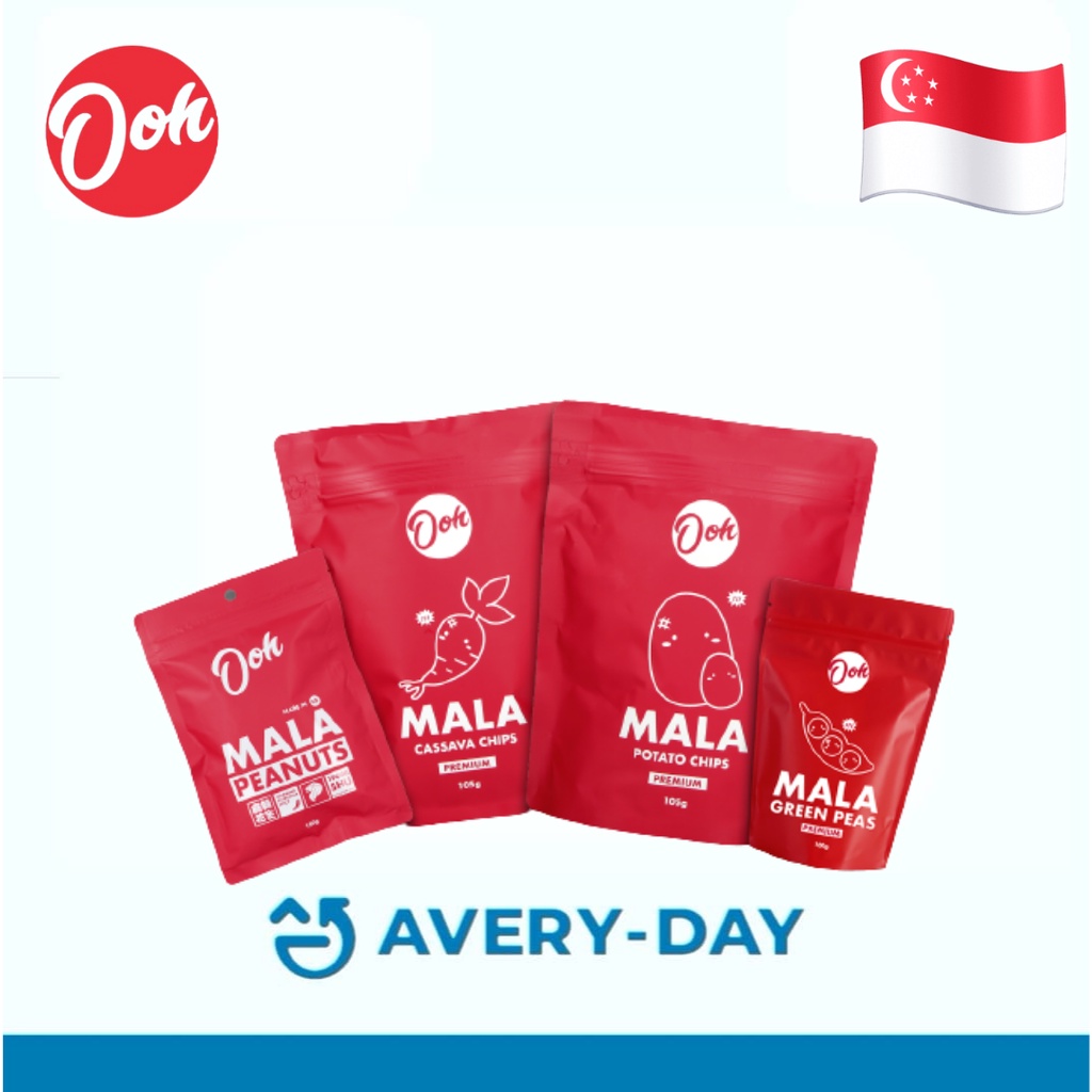 Singapore Ooh Mala Potato Chips / Mala Peanut / Mala Green Peas ...