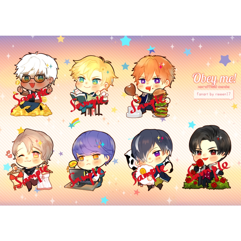 [FAN Made MERCHANDISE] OBEYME! Stickers PO LEFTOVER | Shopee Malaysia