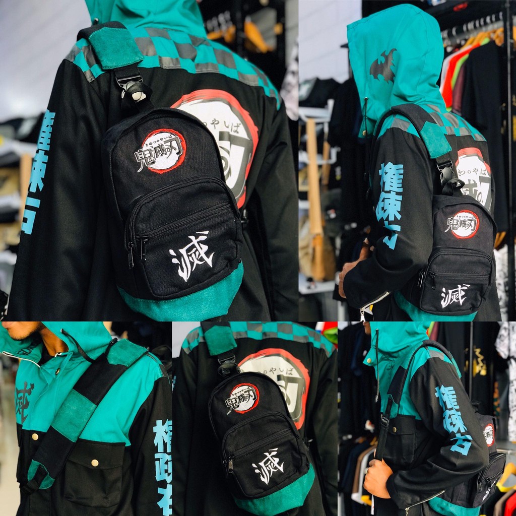 Shoulderbag DENIM DEMON SLAYER TANJIRO KAMADO | Shopee Malaysia