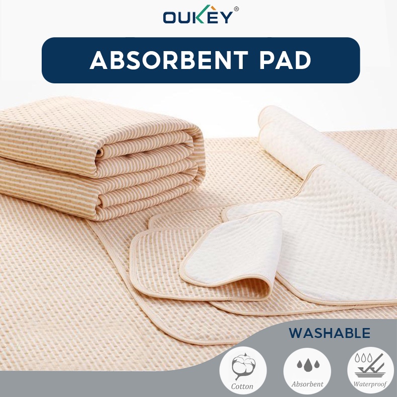 Washable Absorbent Pad Waterproof Underpads Incontinence Pad Reusable ...