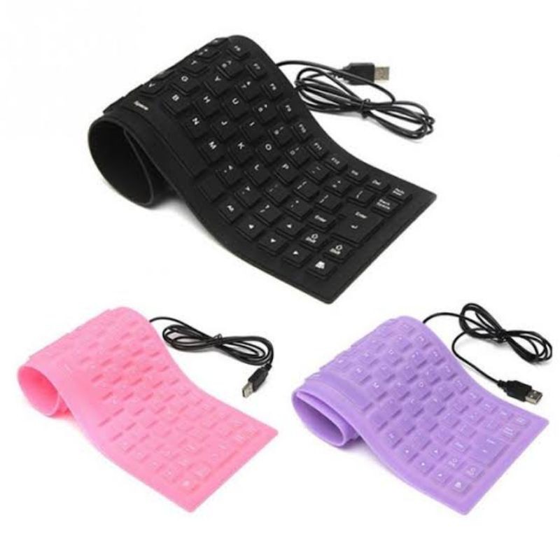 Waterproof mini Flexible keyboard/mini Rubber USB keyboard | Shopee ...