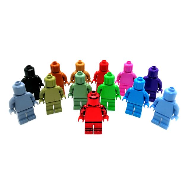 [LM] LEGO Monochrome minifigure (13 colors) | Shopee Malaysia