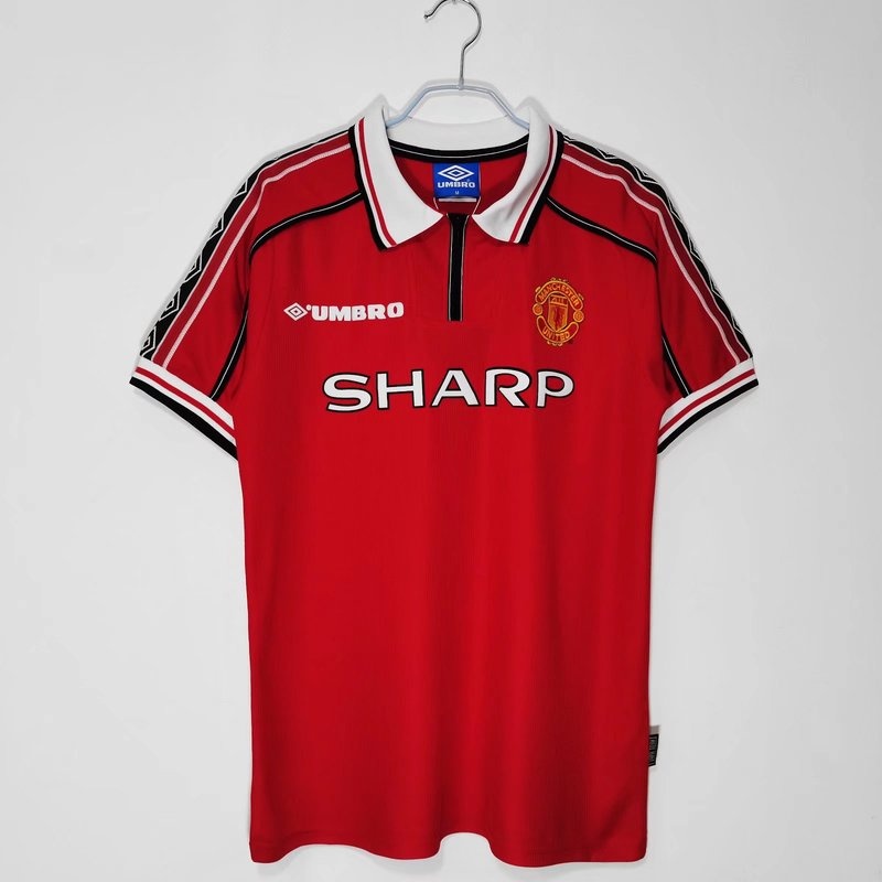 1998/99 season Manchester United home jersey S-XXL short-sleeved jersey ...