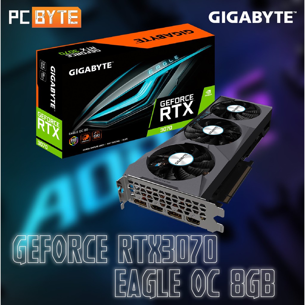 GIGABYTE NVIDIA GeForce RTX 3070 EAGLE OC 8GB GDDR6 Graphic Card [OC ...