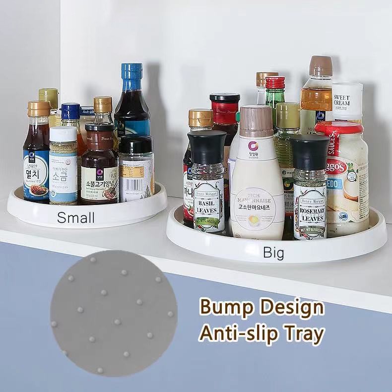 SF_ Kitchen Turntable Rotating storage tray Space Saving Organizers ...
