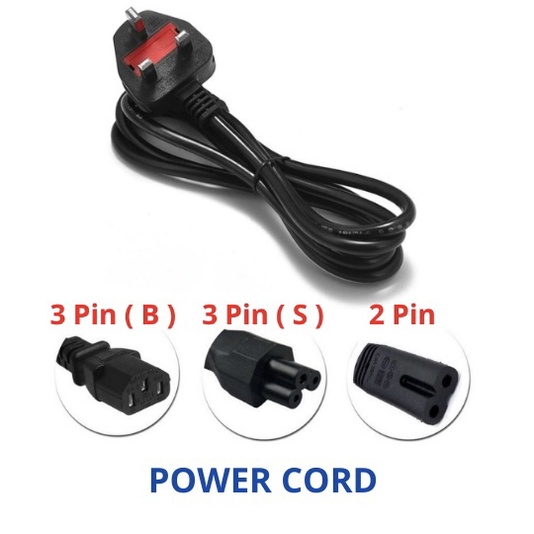 PPP AC Power Cord 0.8 1.2 1.5 1.8 M Charger Laptop Cable Adapter 3 Pin ...