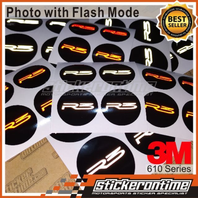 Rim Cap Sticker R3 proton satria neo waja wira gen2 persoan saga preve ...