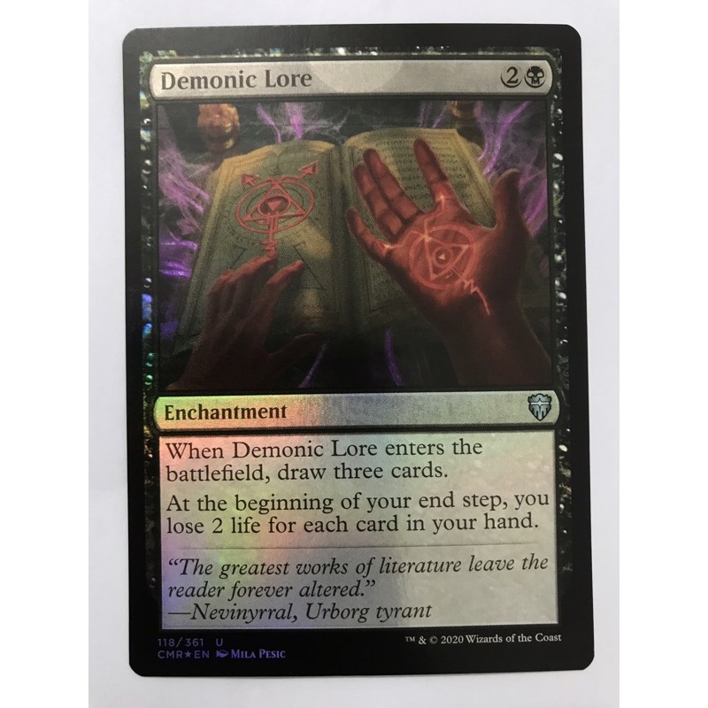 Magic the Gathering Demonic Lore (Foil)(CMR) | Shopee Malaysia