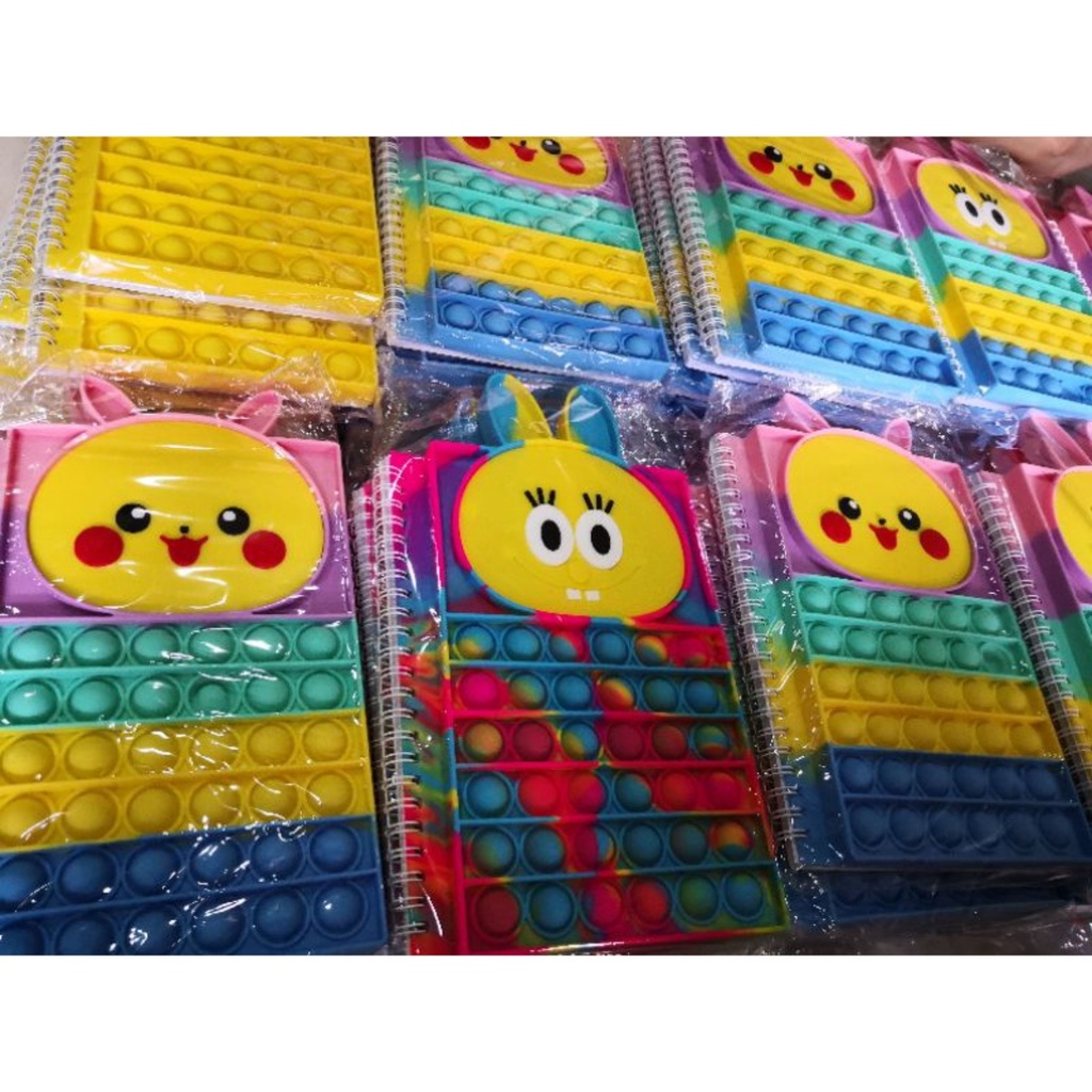 17 Designs: Pop It Pikachu Fox Bear Rabbit Notebook Toy book books # ...