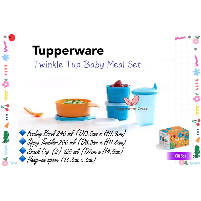Tupperware Twinkle Tup (1set) | Shopee Malaysia