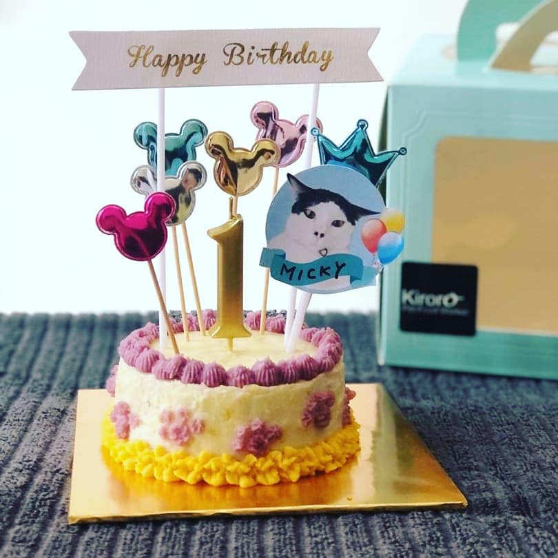 [ Fresh Make by Order] KIRORO Cat Birthday Cake/Hari Jadi Kek Kuching ...