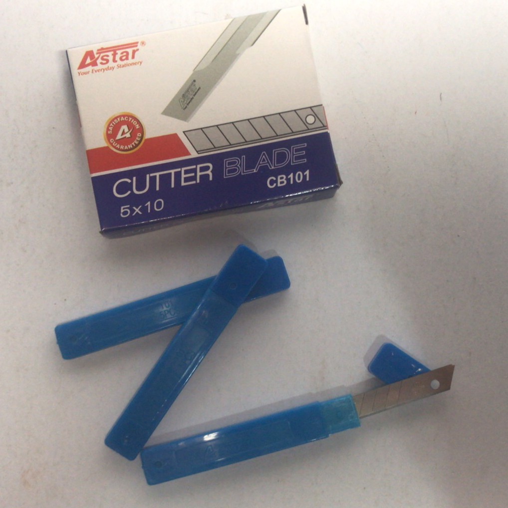 ASTAR CUTTER BLADE REFILL ( CB101 ) price for 1tube 5pcs | Shopee Malaysia